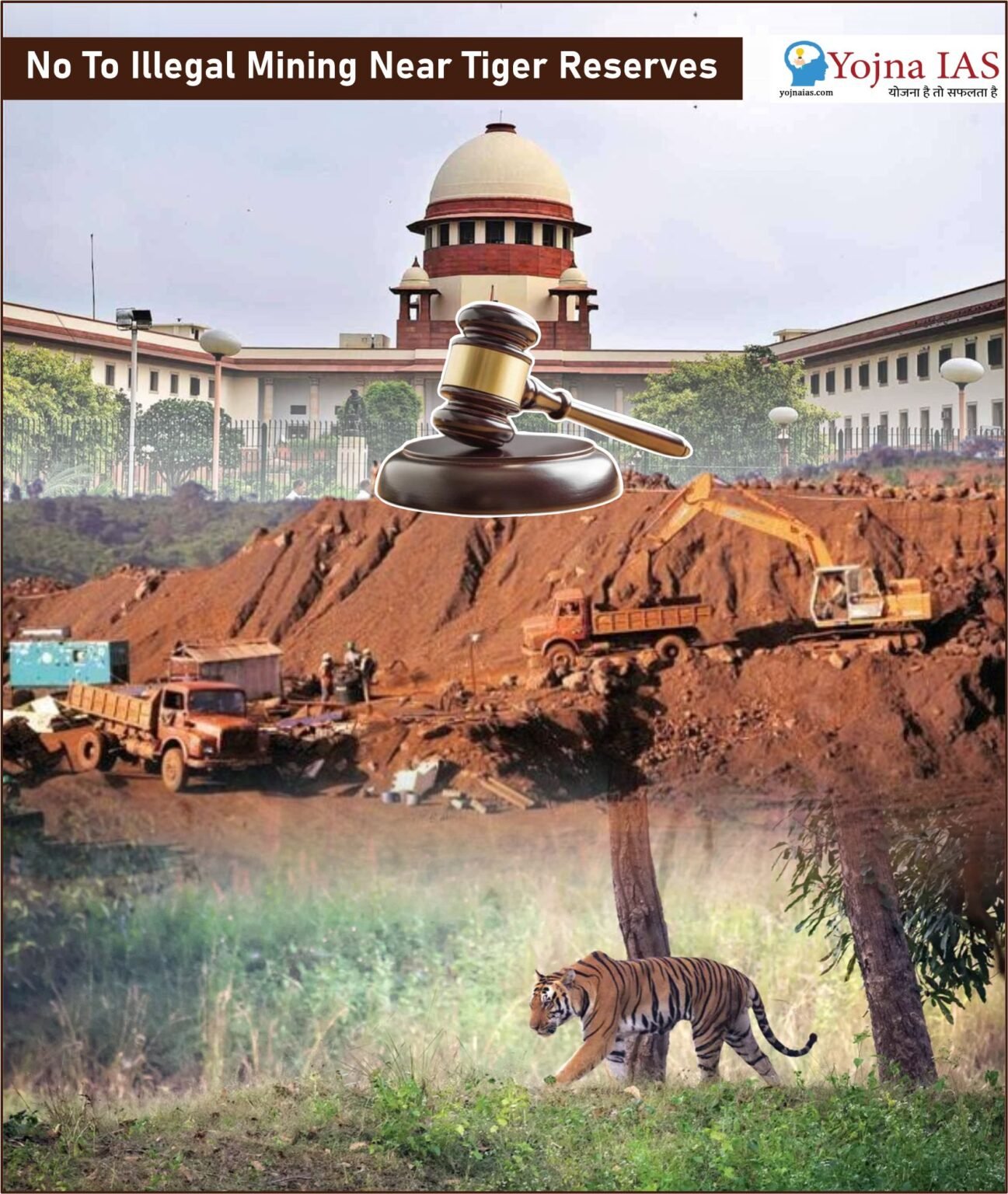 ILLEGAL MINING NEAR SARISKA - Best IAS Coaching in Delhi - Yojna IAS